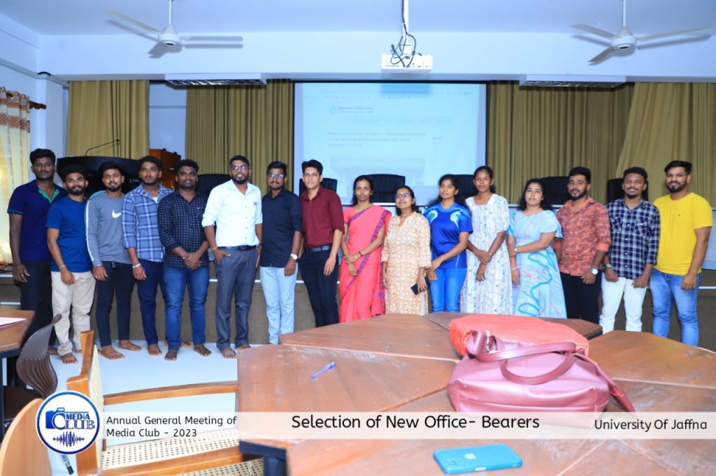 ‘Media Club’: Selection of New Office Bearers – 2024 – Department of Media Studies